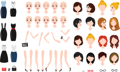 Woman Character Creation Vector Images (over 3,200)