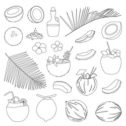 Coconut Outline Vector Images (over 6,900)