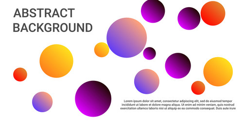 Gradients balls shapes Royalty Free Vector Image