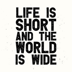 Life is short quote Royalty Free Vector Image - VectorStock