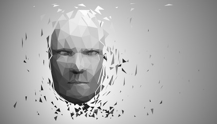 Polygon Human Face Vector Images (over 1,100)