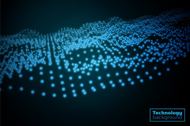 Technology particles background Royalty Free Vector Image