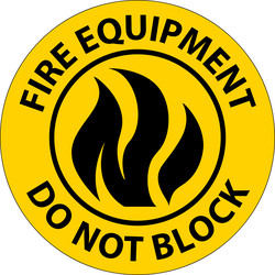 Fire extinguisher do not block sign on white Vector Image