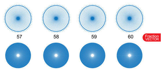Half Fraction Vector Images (over 200)