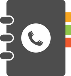 Phone call book neon sign Royalty Free Vector Image