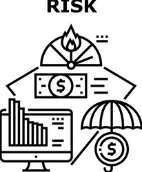 Coin trade icon simple business risk Royalty Free Vector