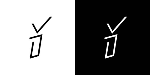 Modern and unique letter y initials logo design 2 Vector Image