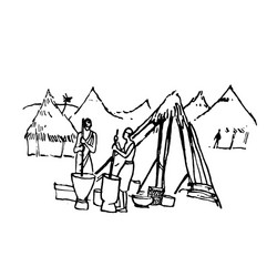 Native black skinne Royalty Free Vector Image - VectorStock