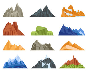 Topographic map background of mountain terrain Vector Image