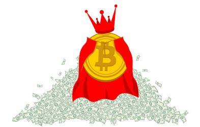 Crown king 10 eps logo icon Royalty Free Vector Image