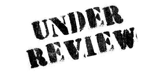 Under review rubber stamp Royalty Free Vector Image