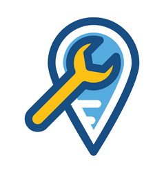 Web setting colored icon Royalty Free Vector Image