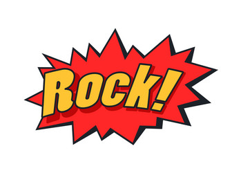 Rock symbol mouth with tongue Royalty Free Vector Image