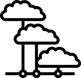 Network tree icon Royalty Free Vector Image - VectorStock