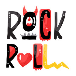 Rock and roll Royalty Free Vector Image - VectorStock