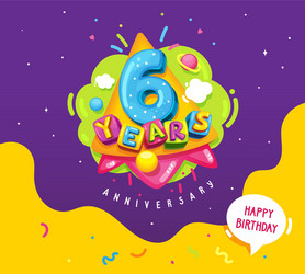 6 years Royalty Free Vector Image - VectorStock