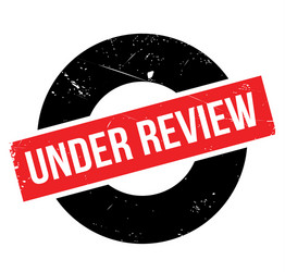 Under review rubber stamp Royalty Free Vector Image