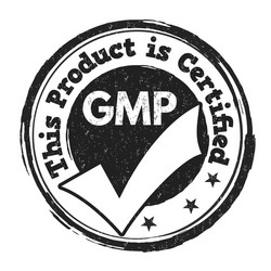 Good manufacturing practice gmp sign or stamp Vector Image
