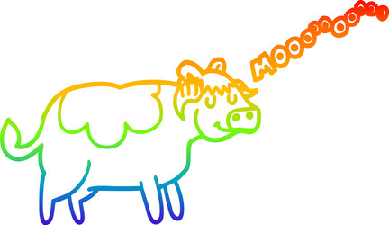 Cartoon Rainbow Cow Vector Images (over 190)