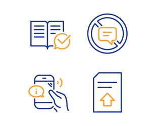 Call center approved documentation and stop Vector Image