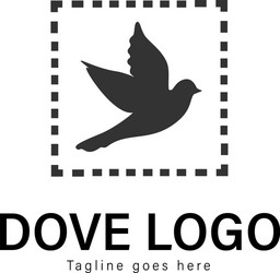 Dove logo template design logo with modern Vector Image