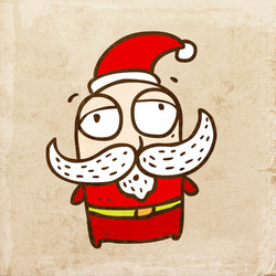 Father christmas cartoon Royalty Free Vector Image