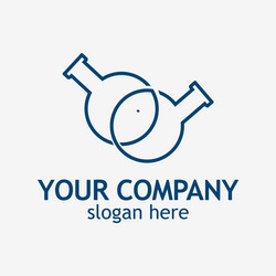 Lab relationship logo icon test tube icon Vector Image