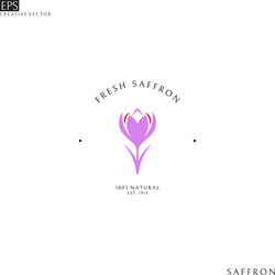Saffron logo Royalty Free Vector Image - VectorStock