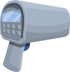 Speed radar city icon cartoon style Royalty Free Vector