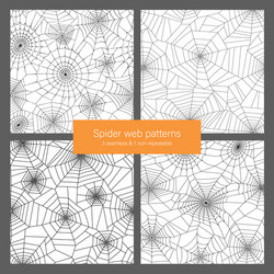 Seamless pattern with spider web Royalty Free Vector Image