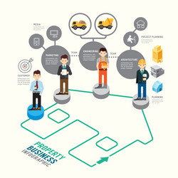 Business board game concept infographic Royalty Free Vector