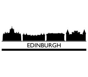 Edinburgh Skyline Castle Vector Images (34)