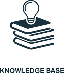 Knowledge base icon simple flat element from Vector Image