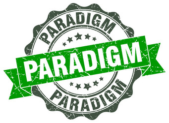 Paradigm stamp sign seal Royalty Free Vector Image
