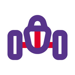 A large-wheeled swift racing vehicle Royalty Free Vector