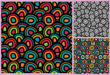 Round circle pattern Royalty Free Vector Image