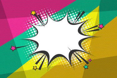 Comic book words pop art background seamless Vector Image