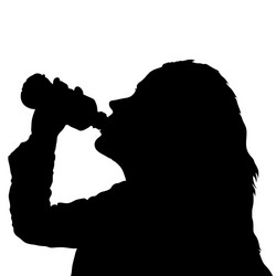 Girl Drinking Water Silhouette Vector Images (over 280)