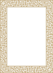 Maze border Royalty Free Vector Image - VectorStock