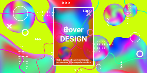 Modern design poster Royalty Free Vector Image