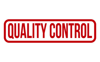 Red quality control rubber stamp set Royalty Free Vector