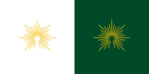 Unique and modern key logo design Royalty Free Vector Image