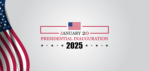 2025 a new era begins the inauguration Royalty Free Vector