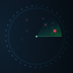 Radar screen background sonar Royalty Free Vector Image