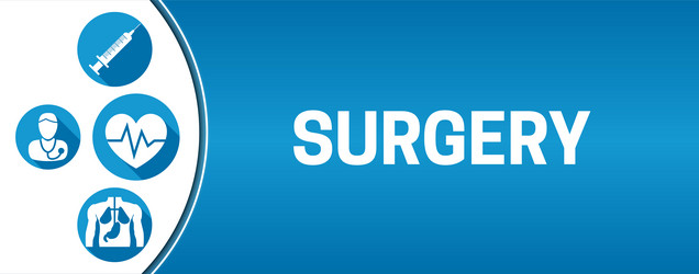 Modern surgery background banner Royalty Free Vector Image