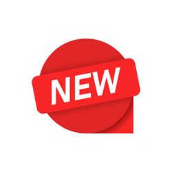 New banner icon in flat style arrivals shop Vector Image