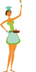 Kitchen Silhouette Women Vector Images (over 100)