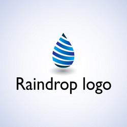 Raindrop logo ideas design Royalty Free Vector Image