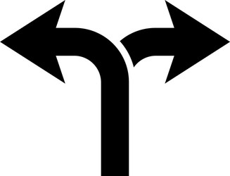 Two way arrow symbol arrow icon Royalty Free Vector Image