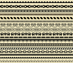 Retro lines set Royalty Free Vector Image - VectorStock